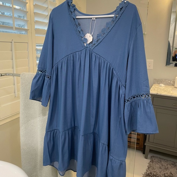 capatee | Dresses | Go Wherever You Go Blue Dress | Poshmark